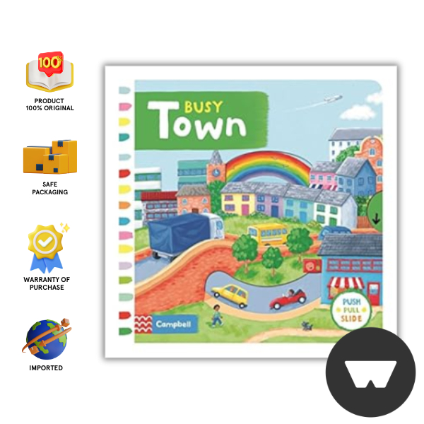 Jual Campbell Books - Push Pull Slide: Busy Town | Shopee Indonesia
