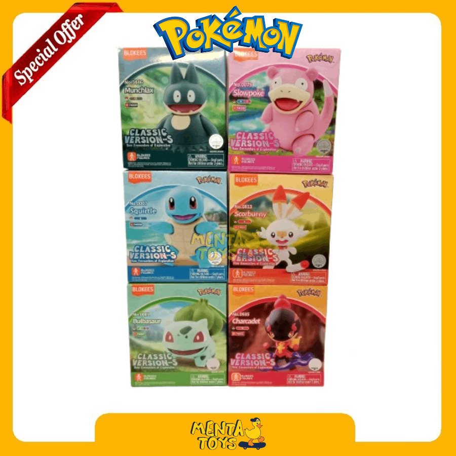 Jual Blokees Pokemon Classic Version CVS02 - Bulbasaur Squirtle ...