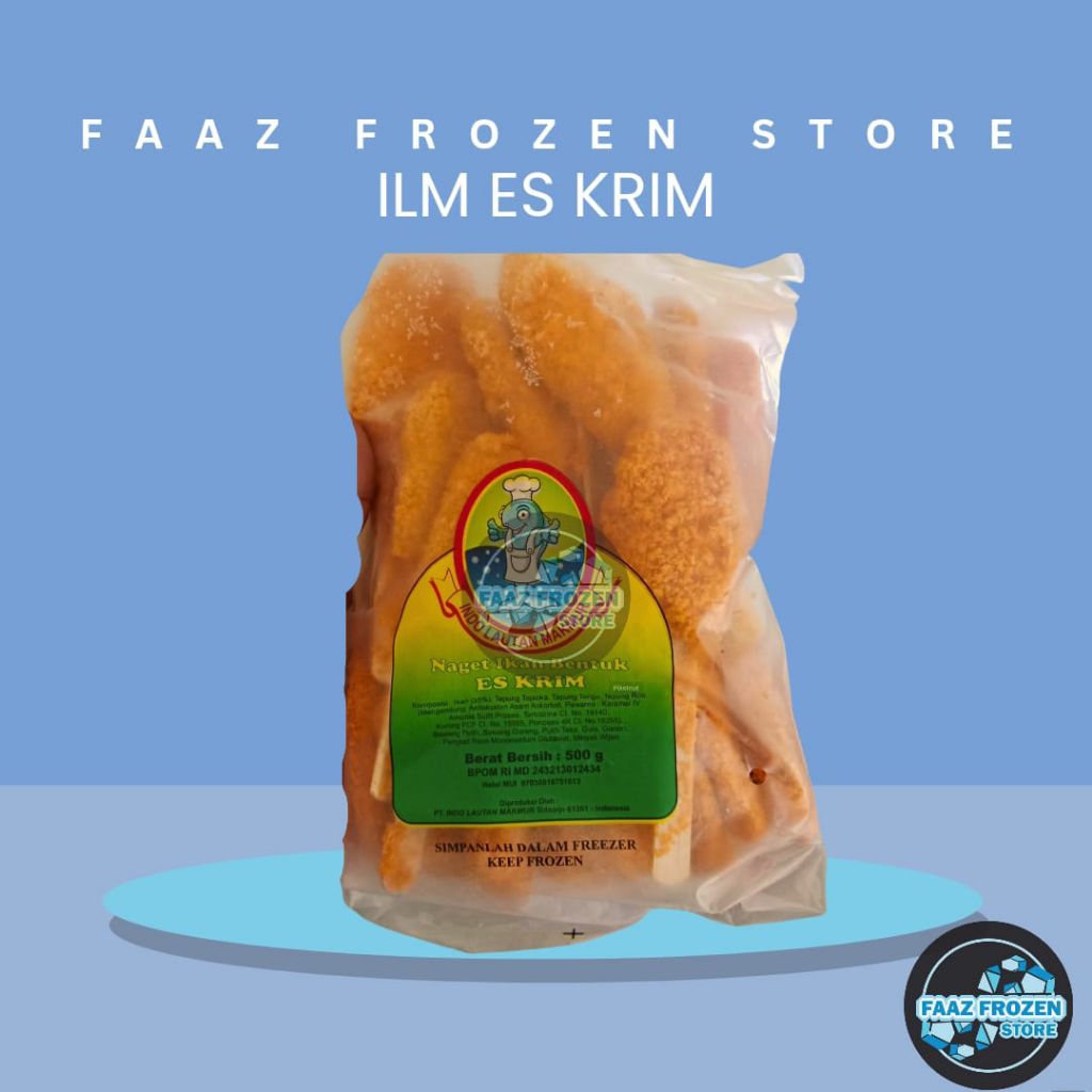 Jual Nugget Naget ikan bentuk Es Krim Telur Naga ILM 500gr | Shopee ...