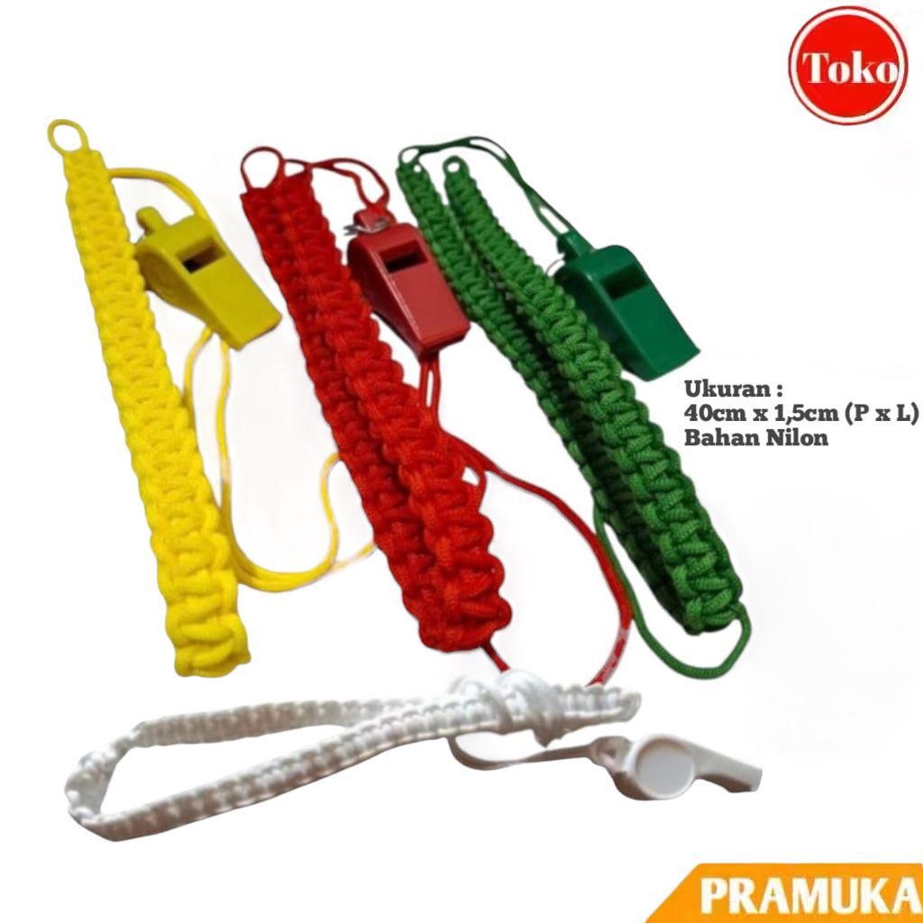 Jual Talikur Pramuka + Peluit / Tali Pluit Pramuka Tanggung / Tali ...