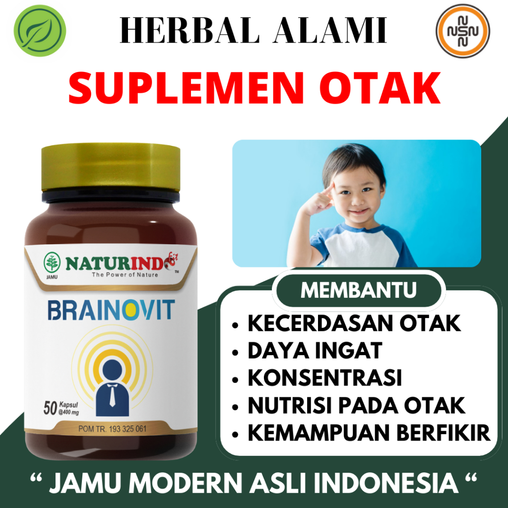 Jual BRAINOVIT Vitamin Suplemen Otak Anak dan Dewasa Penambah Daya ...