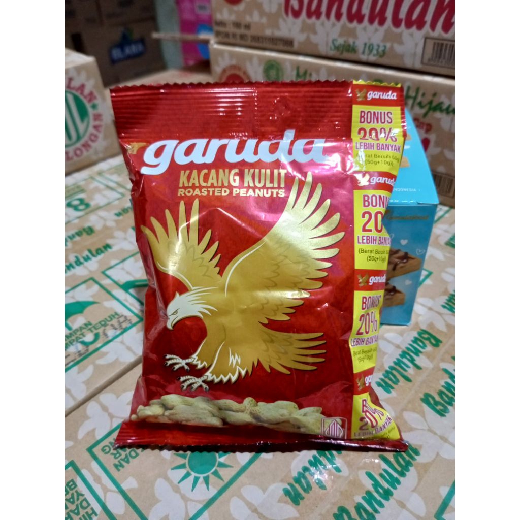 Jual Garuda kacang kulit 60g / Roasted peanuts/ Snack / cemilan ...