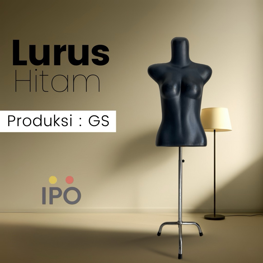 Jual Manekin lurus hitam Kaki Besi / kayu Patung Baju Wanita Manekin ...
