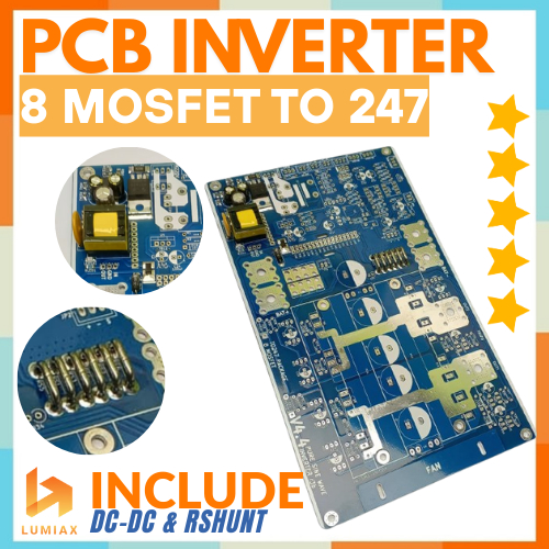 Jual PCB INVERTER DC TO DC 8 MOSFET BIRU berkualitas PCB biru LF 8 ...