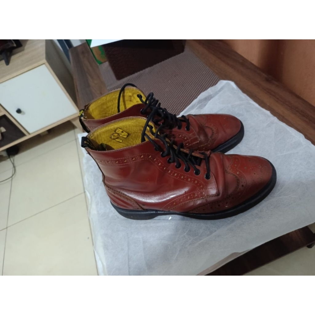Jual sepatu boots dr martens red cherry docmart | Shopee Indonesia