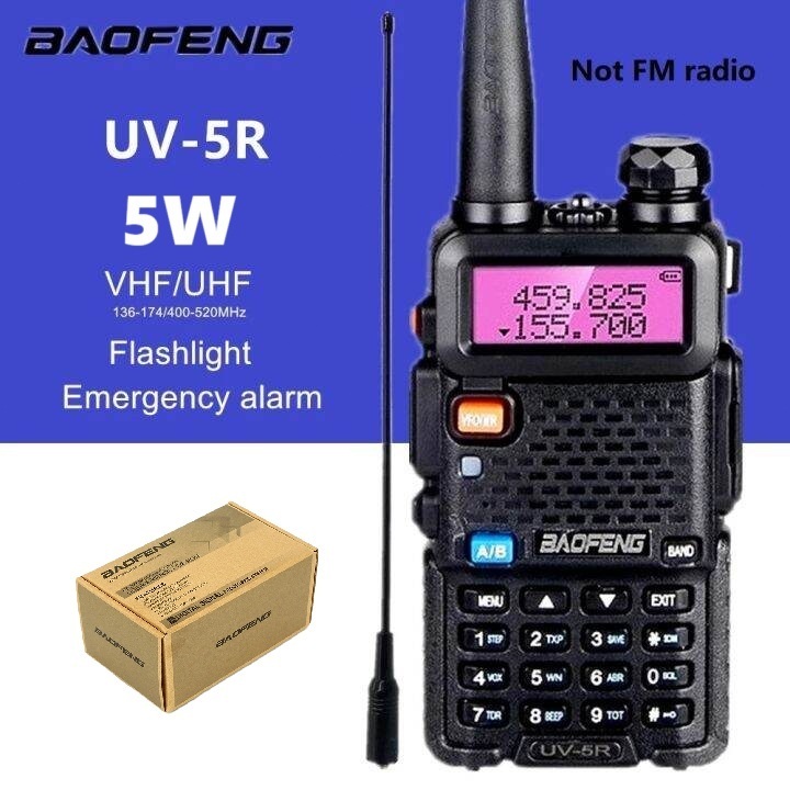 Jual ⭐1 YEAR⭐HT Baofeng UV5R Radio Komunikasi UV 5R 5 Watt Dual Band ...