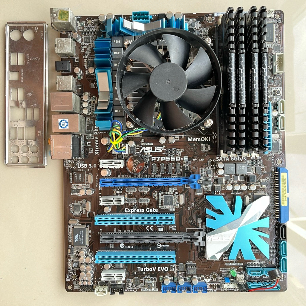 Jual MOBO GAMING ASUS P55 + CORE I5 760 + RAM 8GB + FAN LGA 1156 DDR3 ...