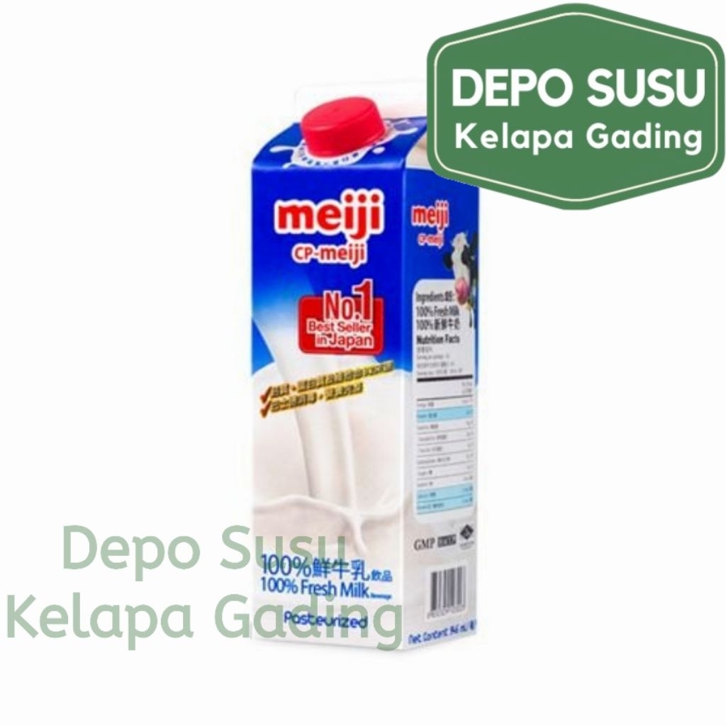 Jual Susu Meiji Fresh Milk Original Pasteurisasi 946 ml Kemasan Biru ...