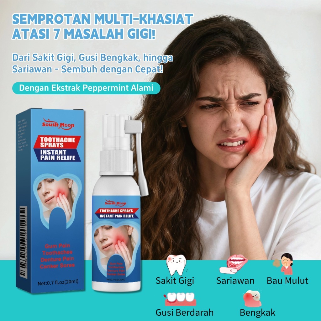 Jual South Moon Semprotan Perawatan Mulut 20ml | Pereda Nyeri Instant & Penyembuh Luka | Spray ...