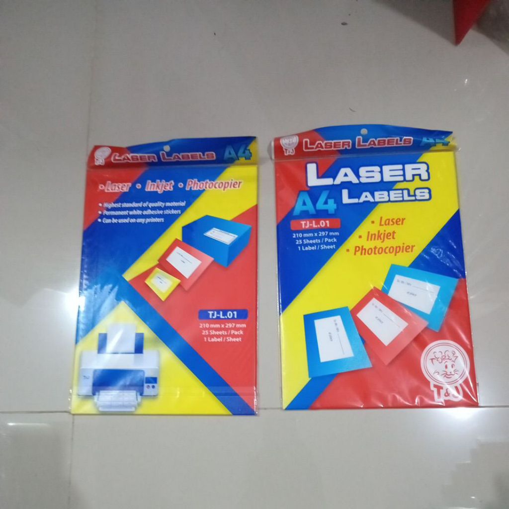 Jual Laser A4 Labels Kertas Sticker Tom & Jerry TJ-L.01 - Pack 25 ...
