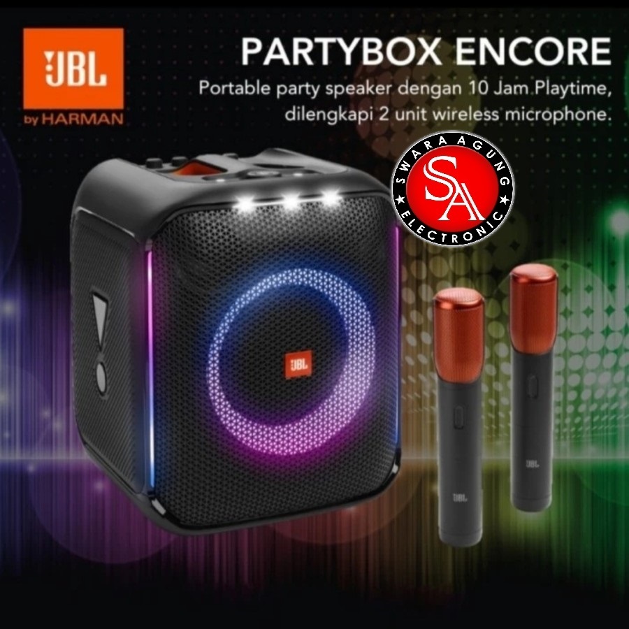 Jual Speaker Bluetooth JBL Partybox Encore - Free 2 Bh Microphone Wireless | Shopee Indonesia