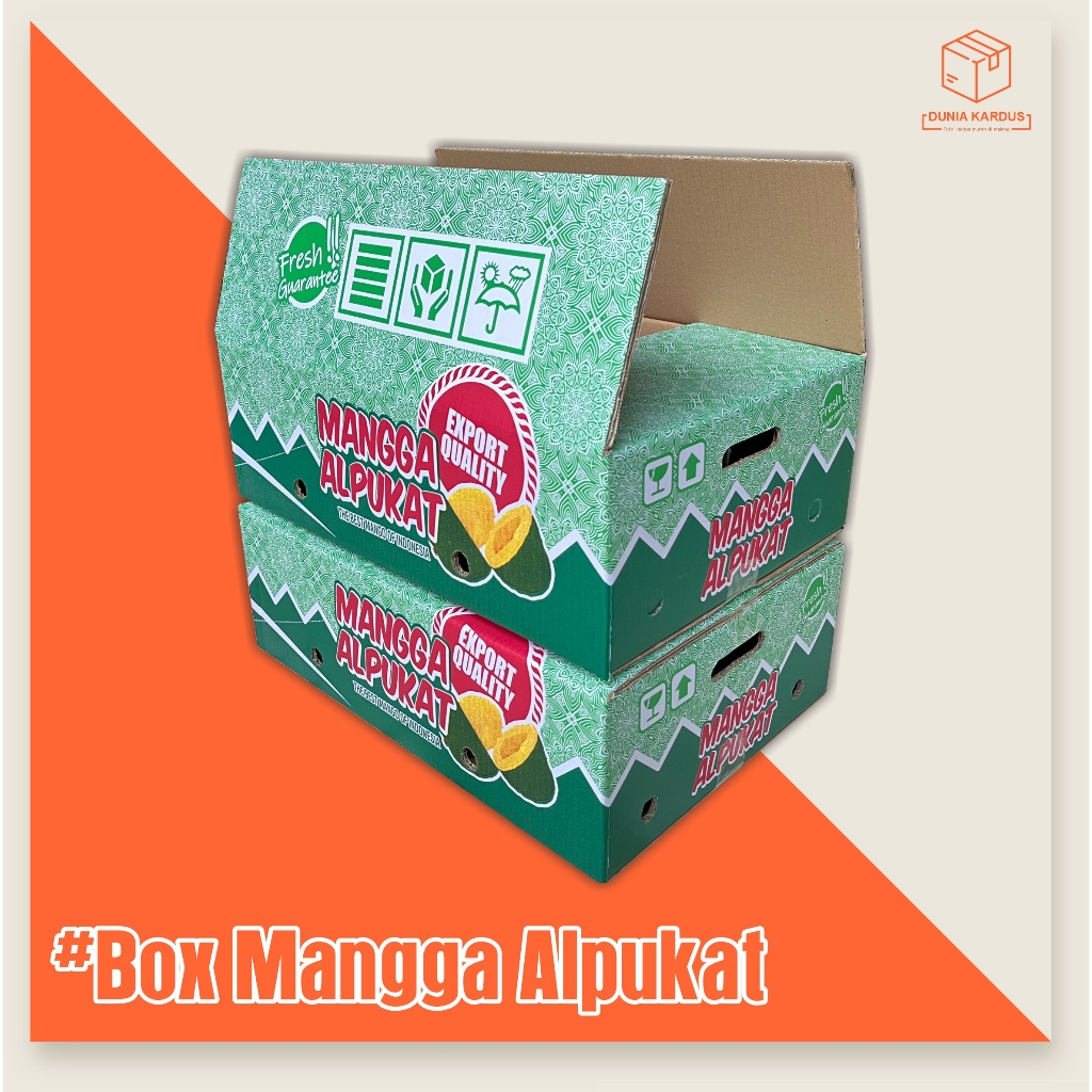 Jual box mangga isi 24 alpukat 10 kg + sekat | 51x34x16 cm /box mango ...