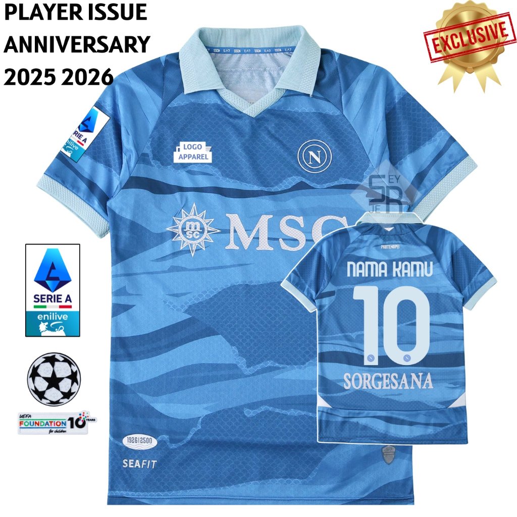Jual PLAYER ISSUE Jersey Npl Anniversary 2025 2026 Baju Bola Biru Full ...