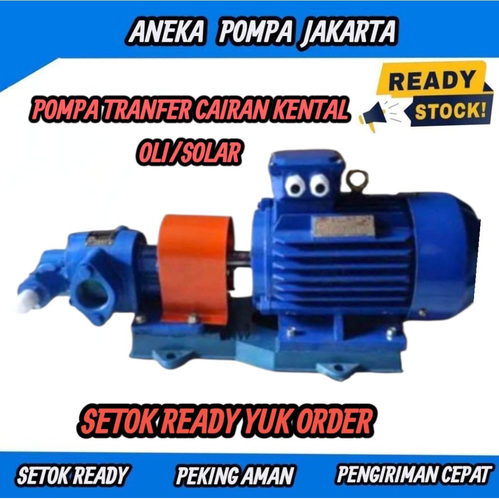 Jual Gear Pump Rotor RK 55 Pompa Cairan Kental Minyak 55LPM 1.5kw 2Hp ...