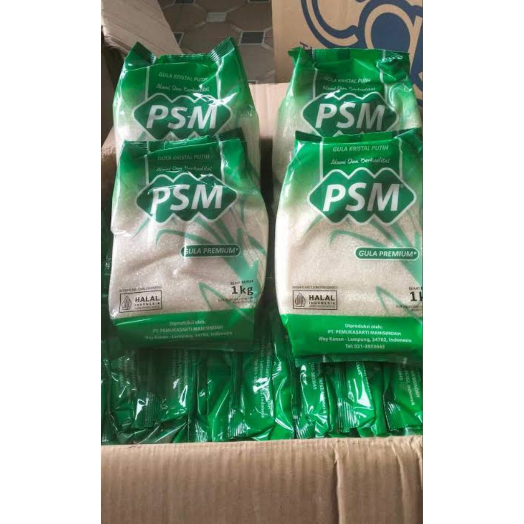 Jual PROMO PSM GULA PASIR KRISTAL PUTIH PREMIUM PSM 1 KG | Shopee Indonesia