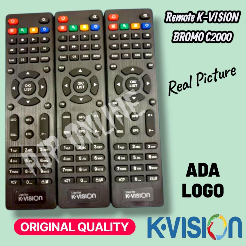 Jual Remote K-Vision Bromo Original Quality ada Logo Remote K-Vision ...