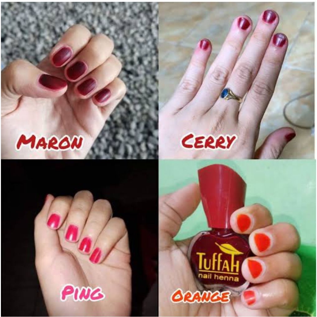 Jual Tuffah Nail Henna (Henna Halal, aman, sah untuk wudhu dan shalat ...