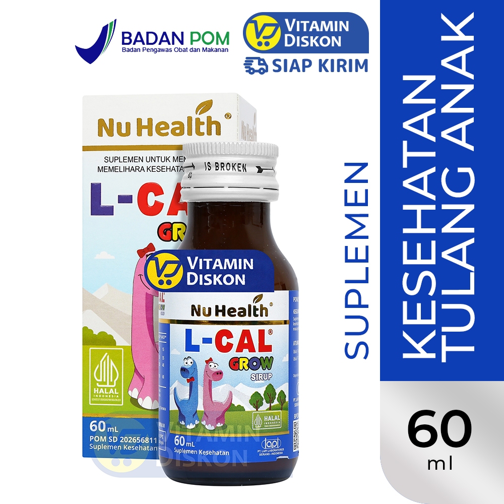 Jual L-CAL GROW SYRUP-60 ML | Suplemen Kesehatan Tulang dan Gigi Anak ...