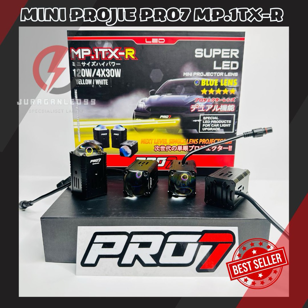 Jual MINI PROJIE Pro7 MP.1TX-R Super LED Blue Lens 4x30W / MP1TXR / MP ...