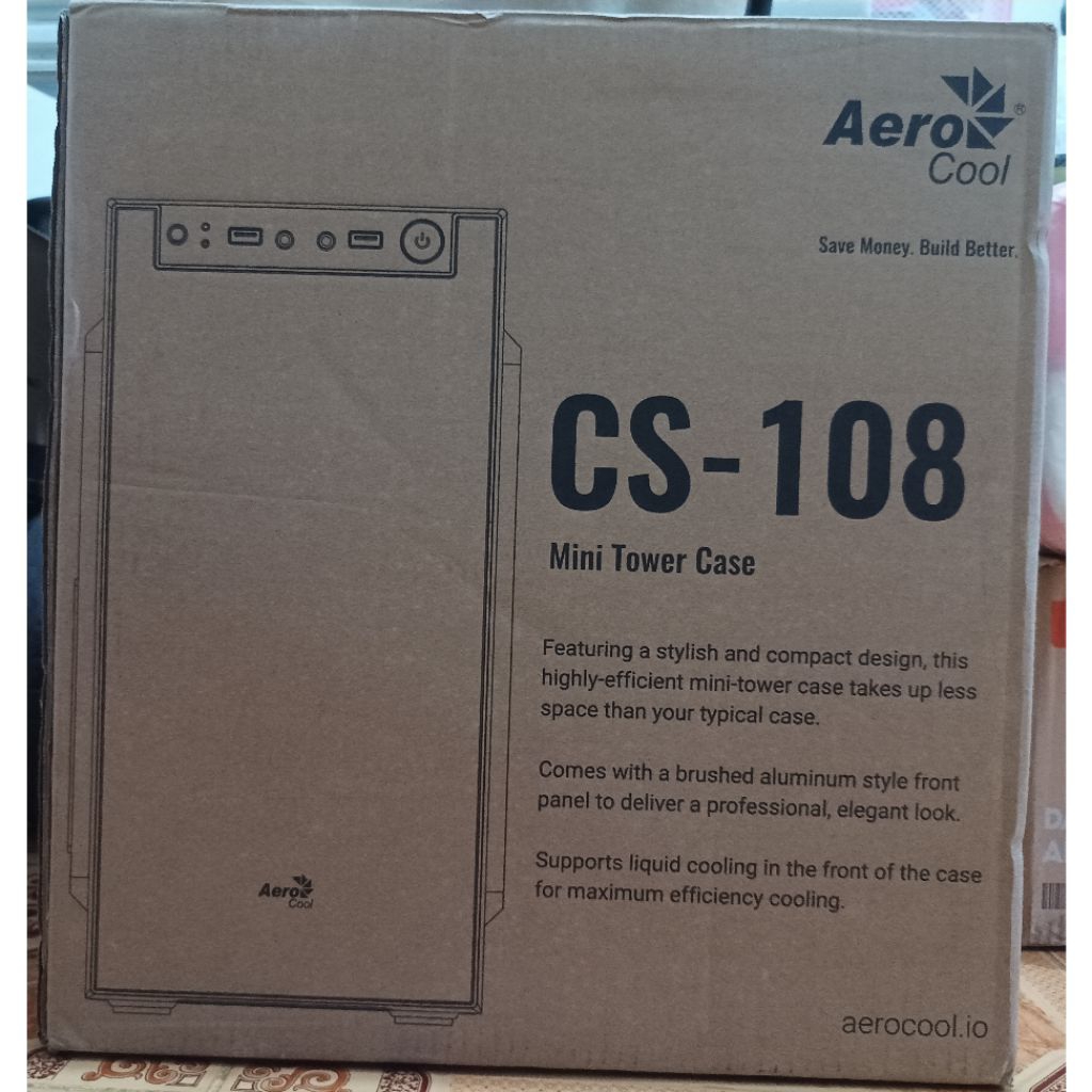 Jual Casing Aerocool Aero Cool CS 108 CS108 Mini Tower MATX M ATX M-ATX ...