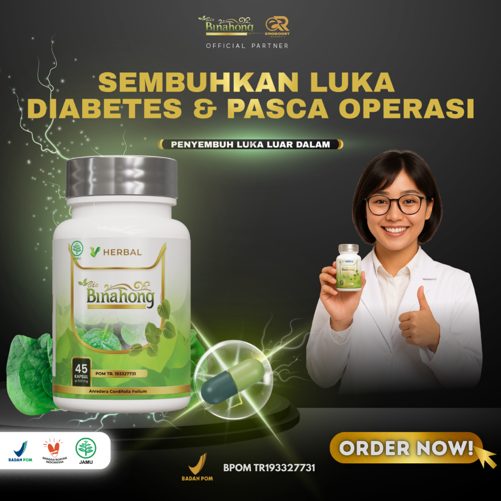 Jual No. 1 Bio Binahong Kapsul - Obat Luka Diabetes & Pasca Operasi ...