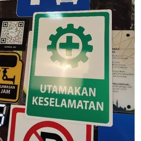Jual Rambu utamakan keselamatan ukuran bahan ACP stiker Reflektif ...