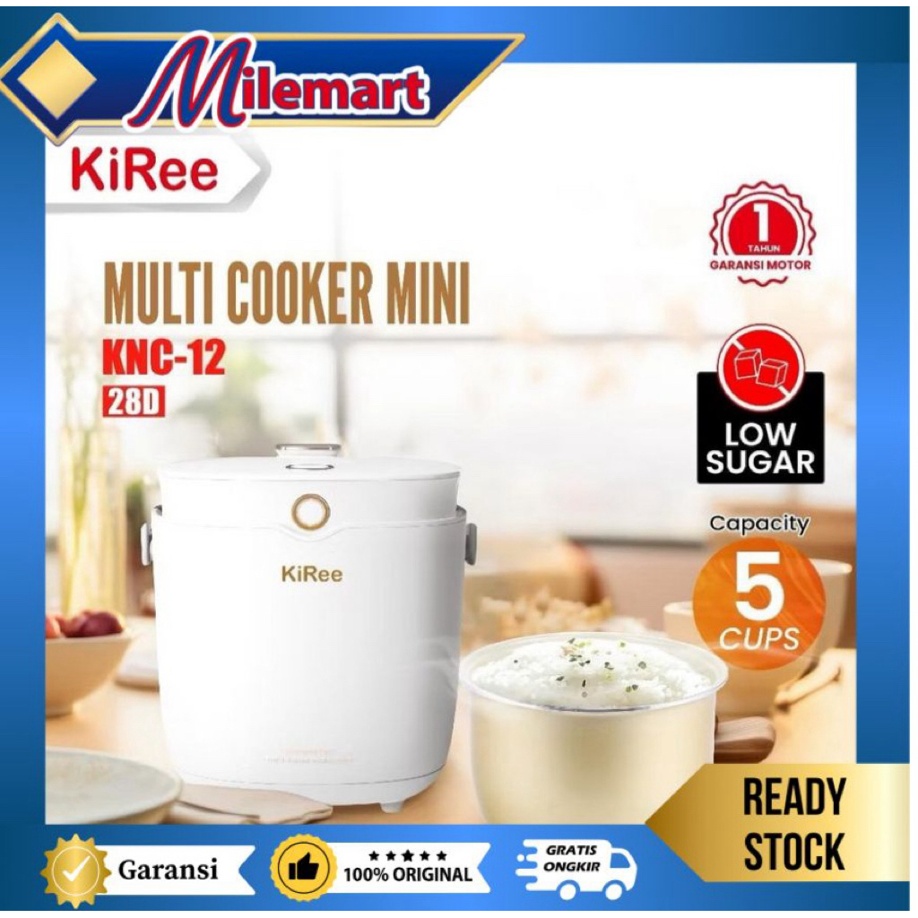 Jual KiRee Mini Ricecooker Low Sugar Digital KNC-1228D | Shopee Indonesia