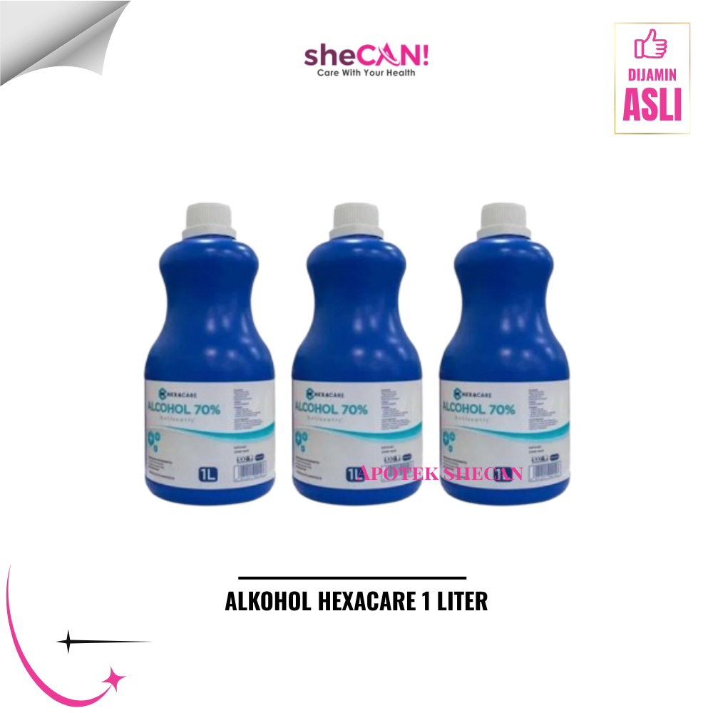 Jual Hexa Care Alkohol 70% 1liter antiseptic Alkohol Hexacare | Shopee ...