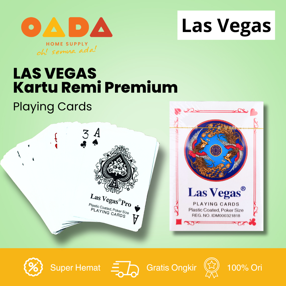 Jual LAS VEGAS Kartu Remi Playing Cards Premium Termurah | Shopee Indonesia