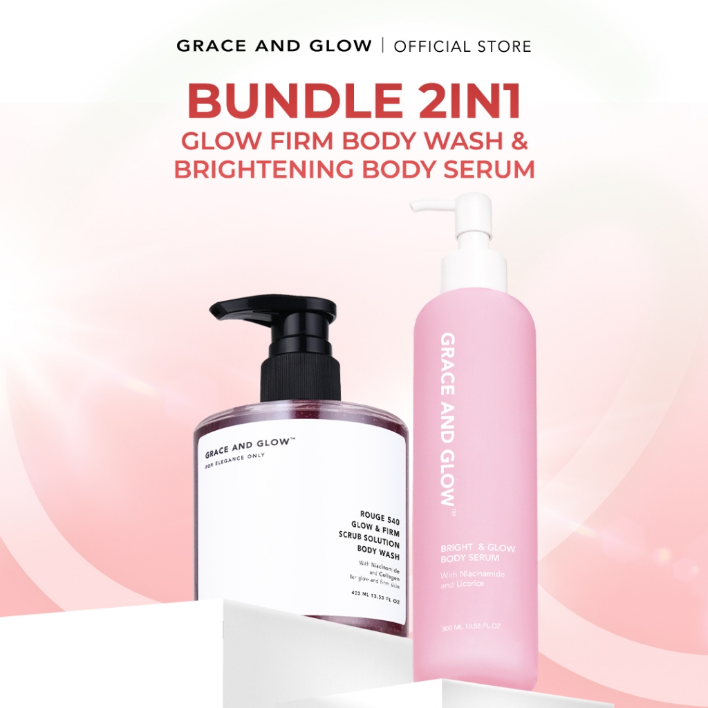 Jual Grace and Glow 2in1 Rouge 540 Glow & Firm Scrub Solution Body Wash ...