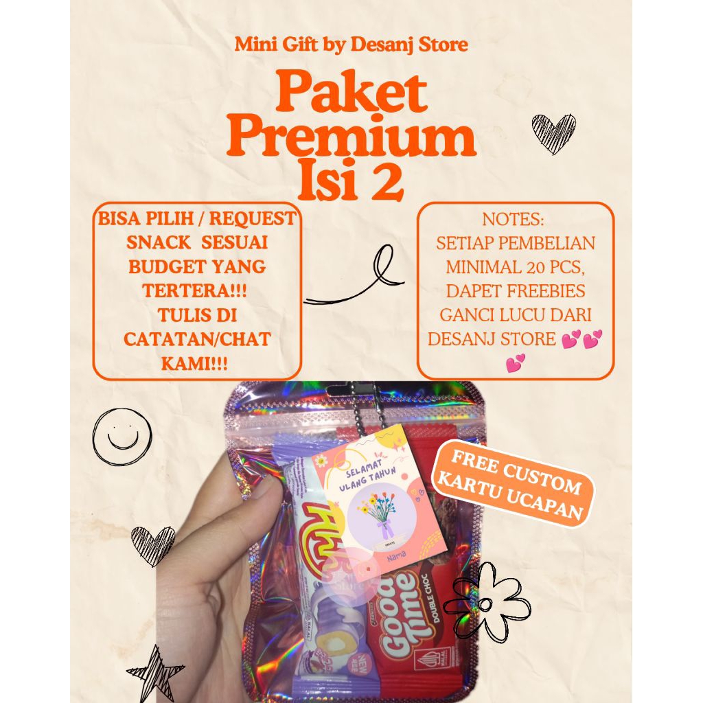 Jual Mini gift snack ultah/hampers wisuda/hampers hari guru/event ...