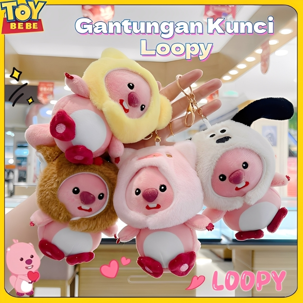 Jual TOYBEBE Loopy Boneka Keychain/ Gantungan Tas Lucu/ Tas Sekolah ...