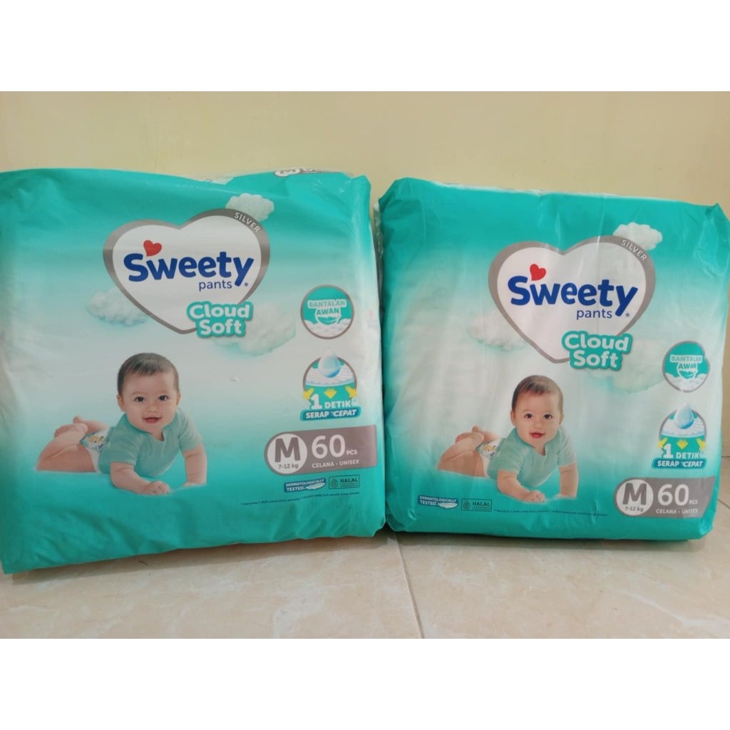 Jual SWEETY SILVER CLOUD SOFT POPOK BAYI TIPE CELANA BERBAGAI UKURAN ...