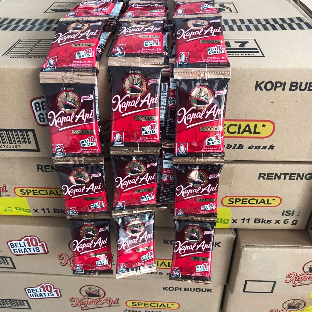 Jual KOPI KAPAL API TANPA GULA KEMASAN SACHET MINI 6 GRAM 1 DUS ISI 20 ...