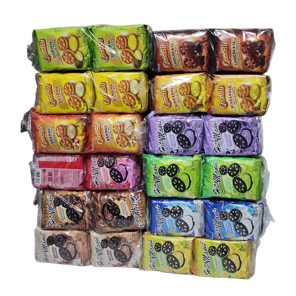 Jual Inafood Hitam Manis / Goodbis Cream Biskuit PACK - Netto 82 gr x ...