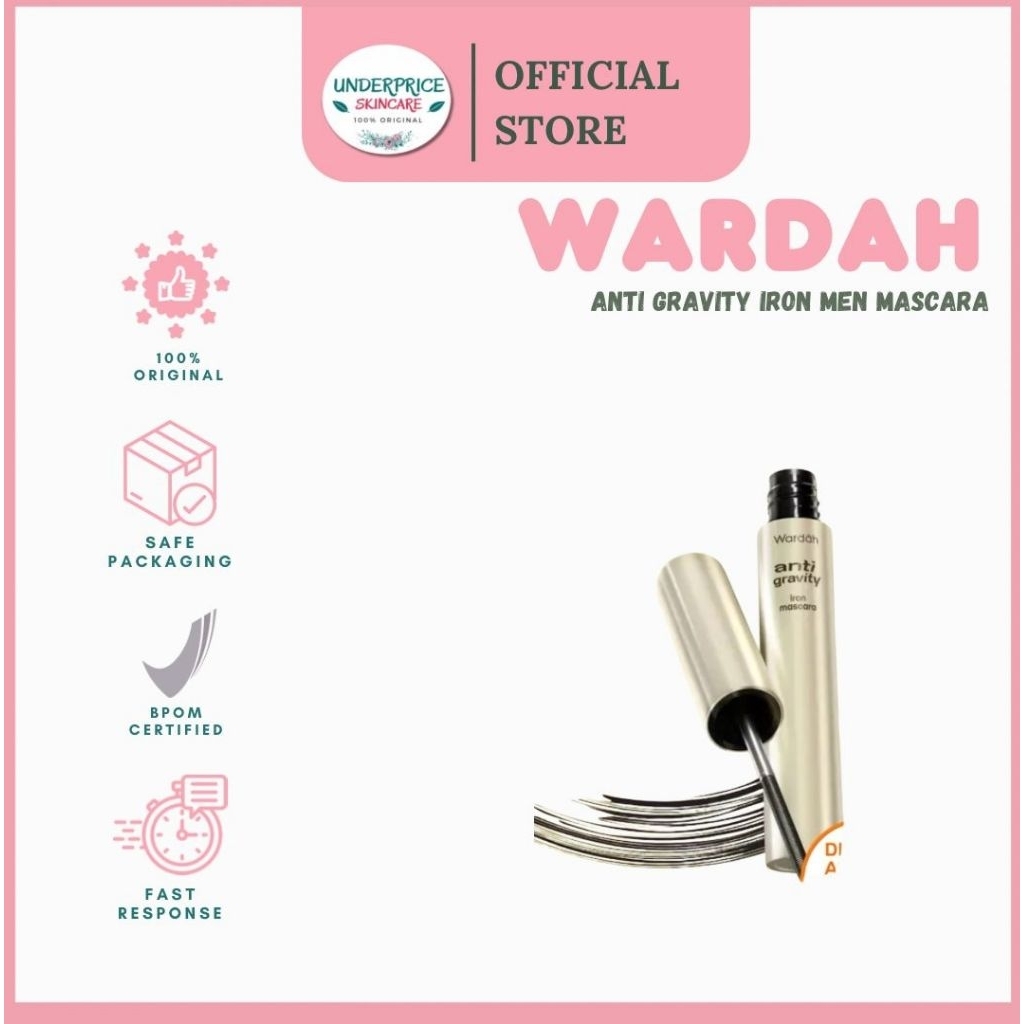 Jual Wardah Anti Gravity Iron Mascara 3g | Shopee Indonesia