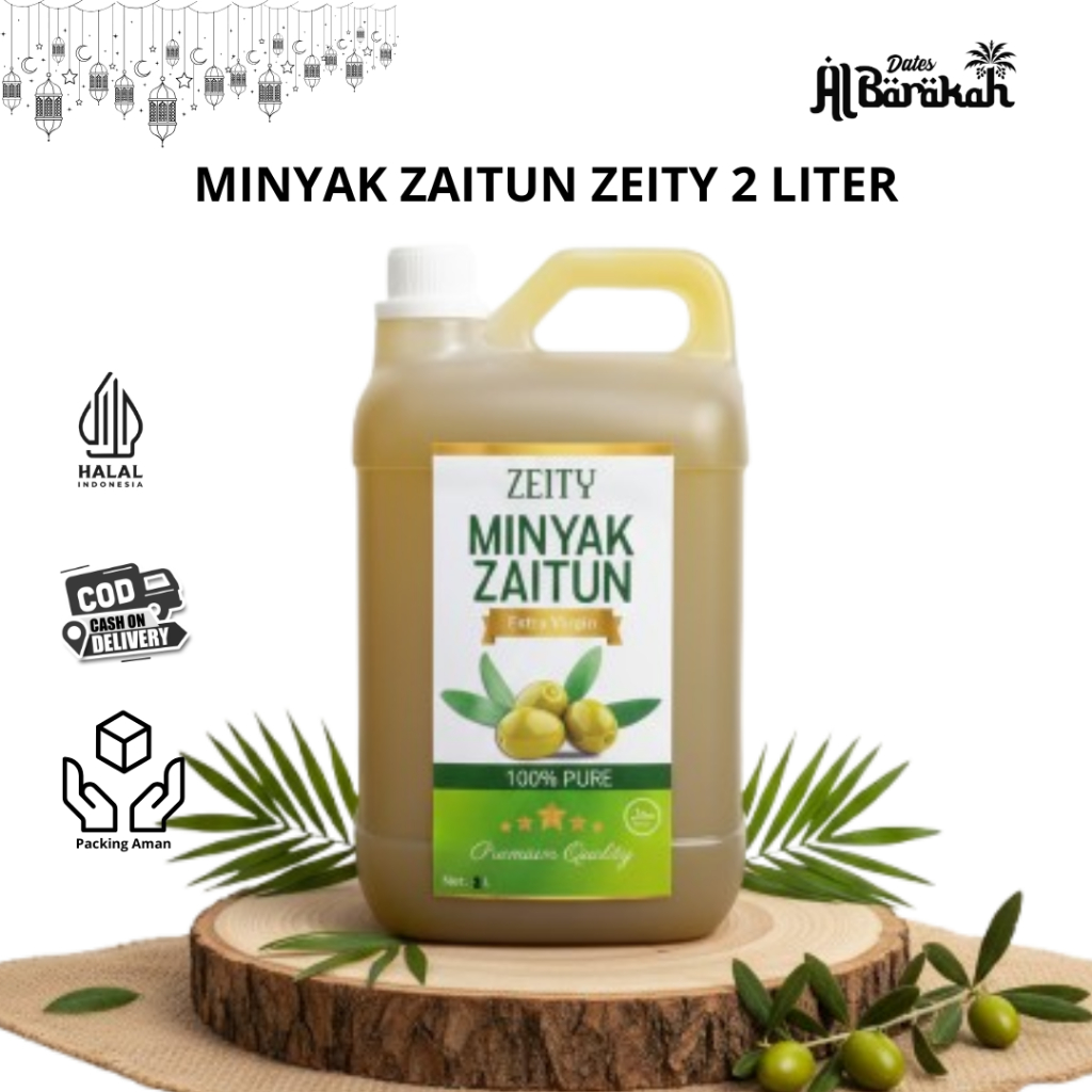 Jual Minyak Zaitun 2L Extra Virgin Olive Oil Murni Kaya Antioksidan ...