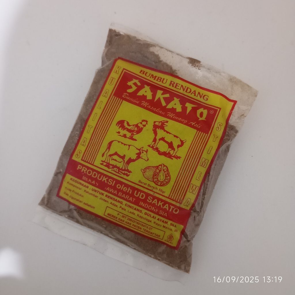 Jual Sakato Bumbu Rendang 50gram Denpasar Bali | Shopee Indonesia
