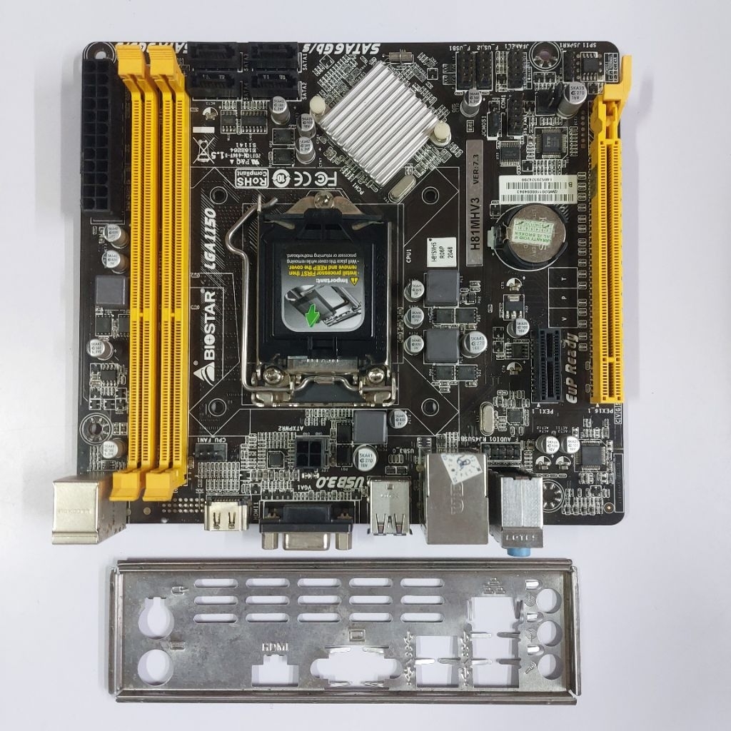 Jual Mainboard Mini itx BIOSTAR H81MHV3 Socket 1150 Support Gen4 ...