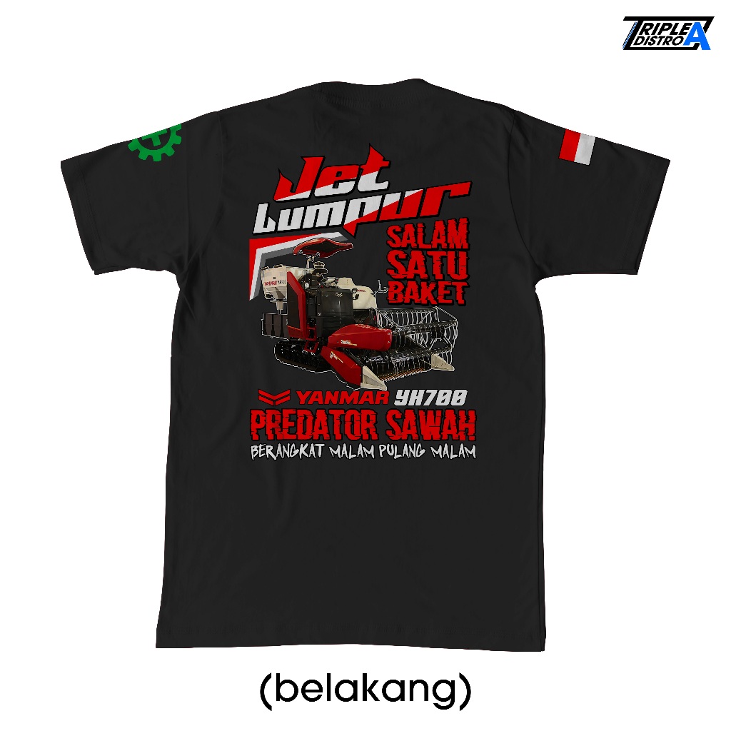 Jual Kaos Driver Jet Lumpur Combine Mania Nusantara Yanmar YH700 Katun ...
