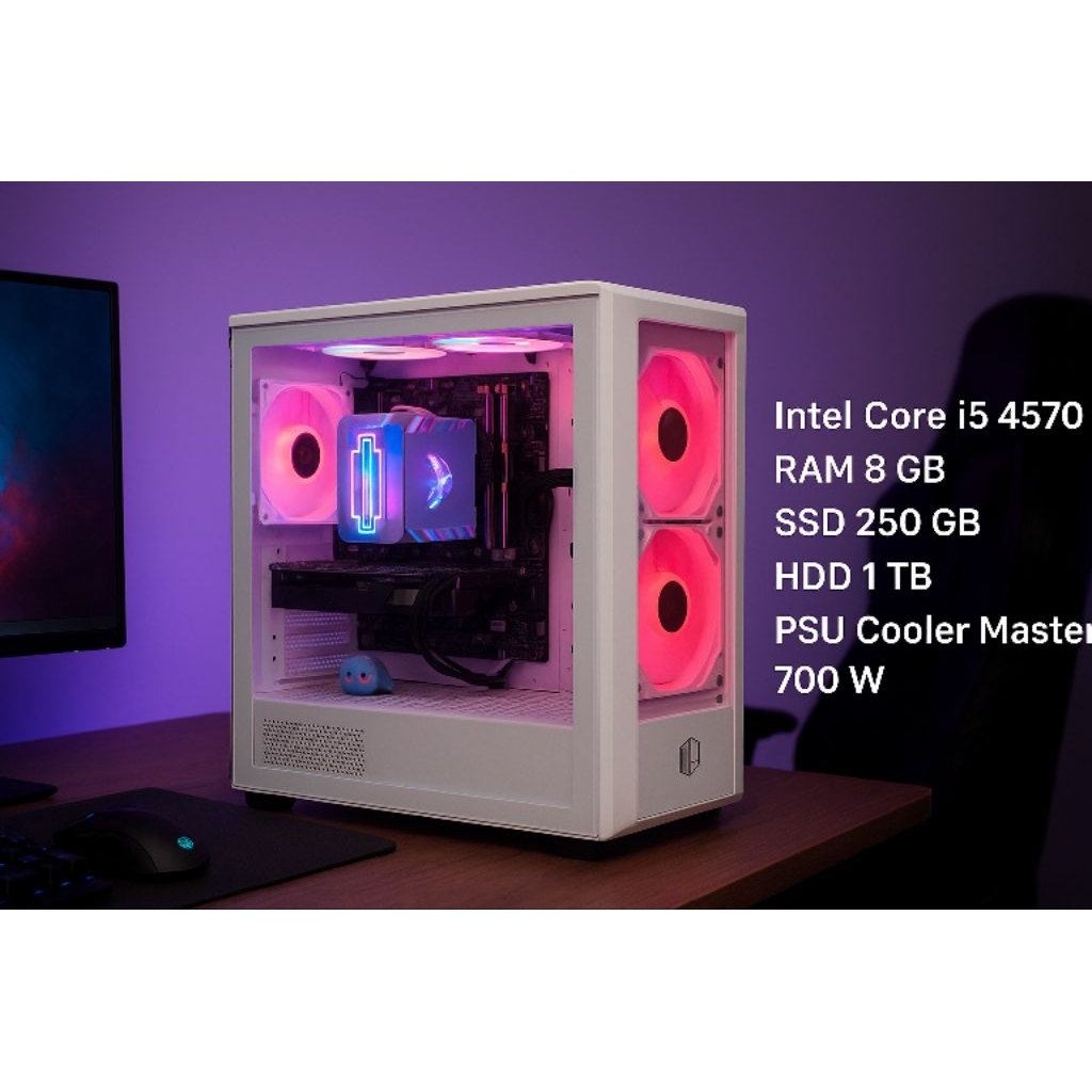 Jual Full Set PC Gaming Editing Core i5 4570 | RAM 8GB SSD 240GB HDD ...