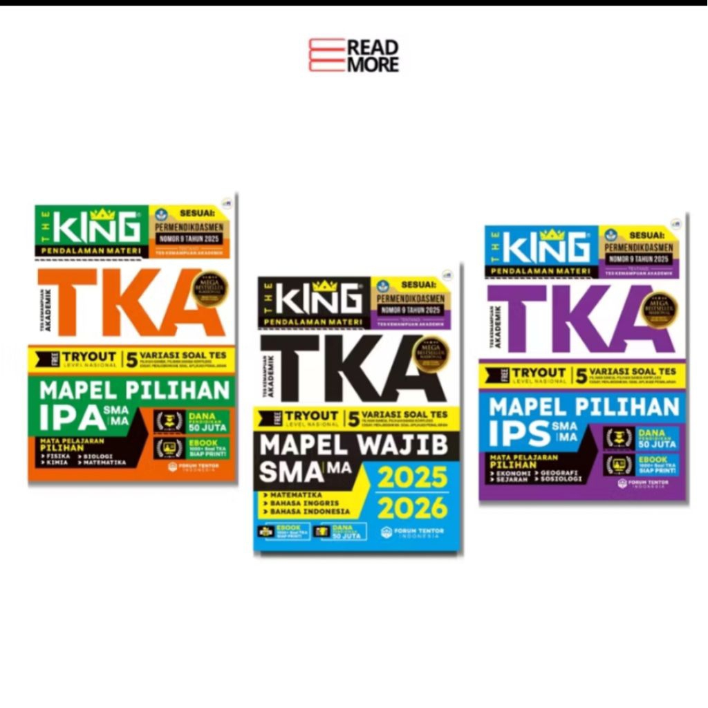 Jual Paket Buku TKA SMA MA SMK The King Pendalaman Materi Mapel Wajib ...