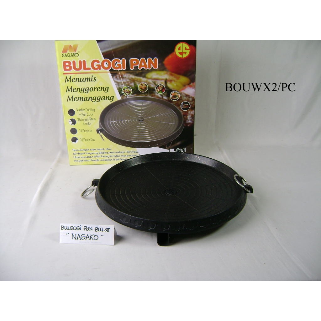 Jual Nagako Bulgogi Pan Segi & Bulat | Alat Pemanggang Kompor | Grill ...