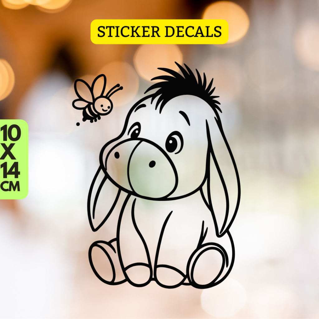 Jual Sticker Eeyore Winnie the pooh untuk body / palmrest Laptop Mac ...