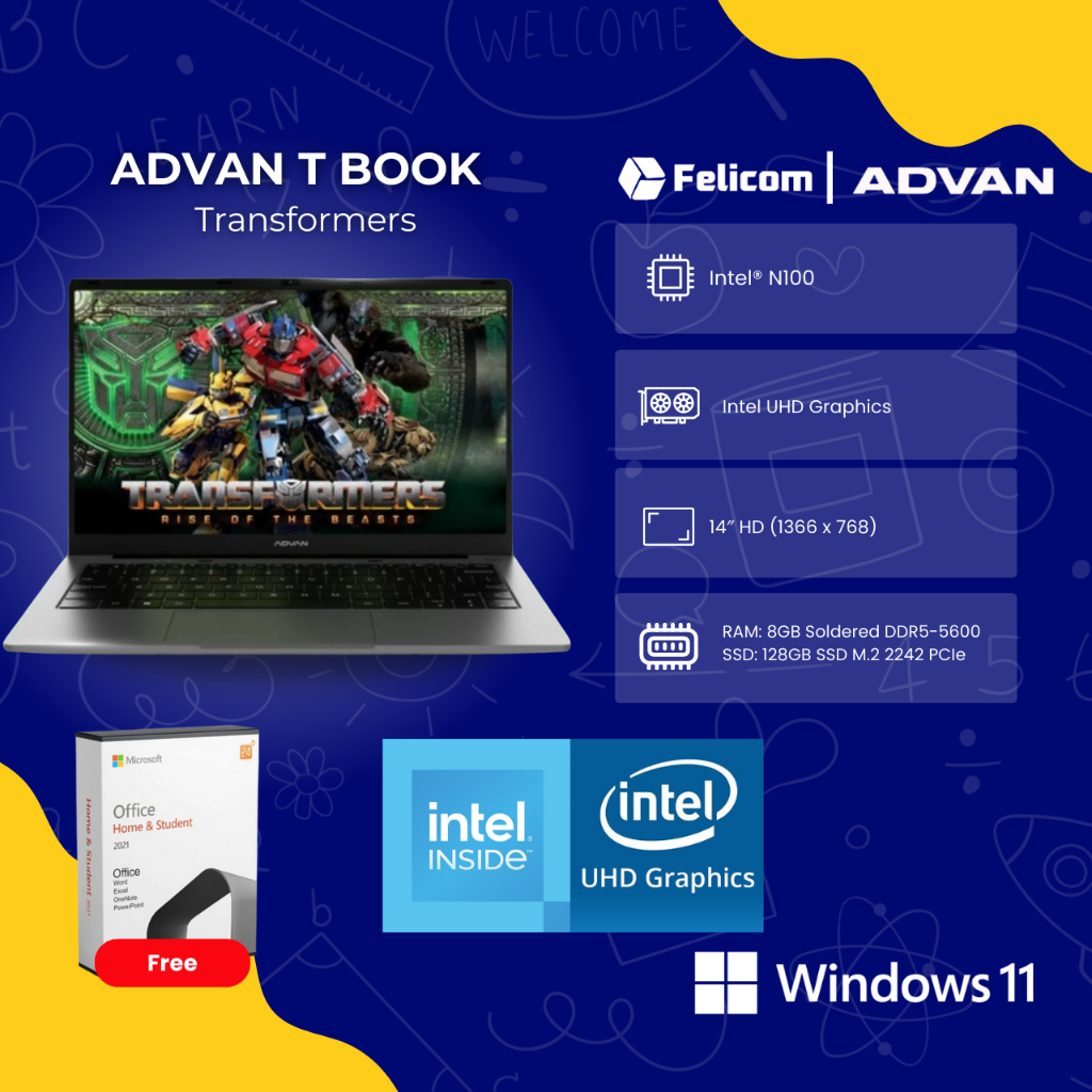 Jual ADVAN T Book Transformers | Shopee Indonesia