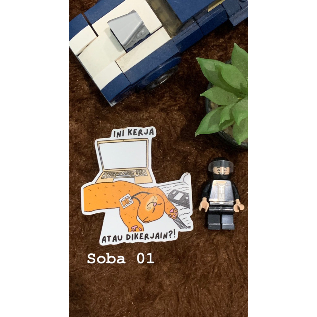 Jual Sticker Kucing / Cat Meme Sticker (Karakter Soba) | Shopee Indonesia