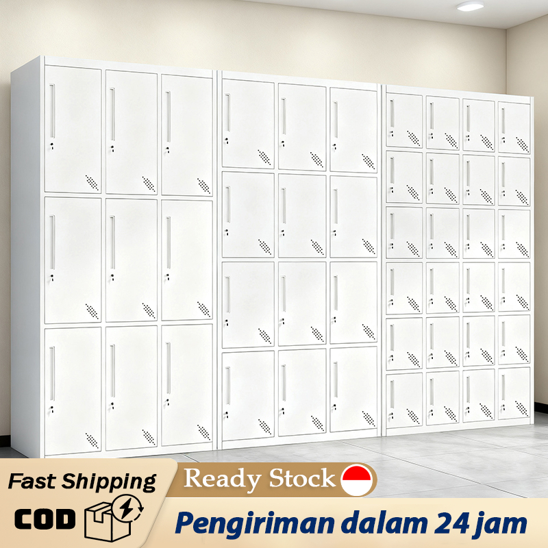 Jual Lemari Pakaian Multi Pintu/ Lemari Locker/ Besi Loker Karyawan ...
