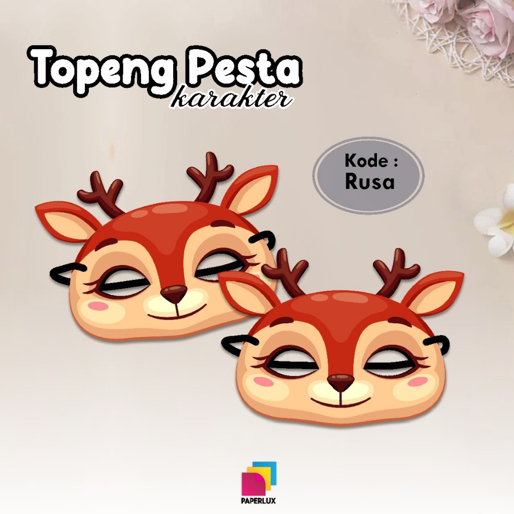 Jual TOPENG KARAKTER [RUSA] READY STOCK - TOPENG PESTA ULANG TAHUN ANAK ...