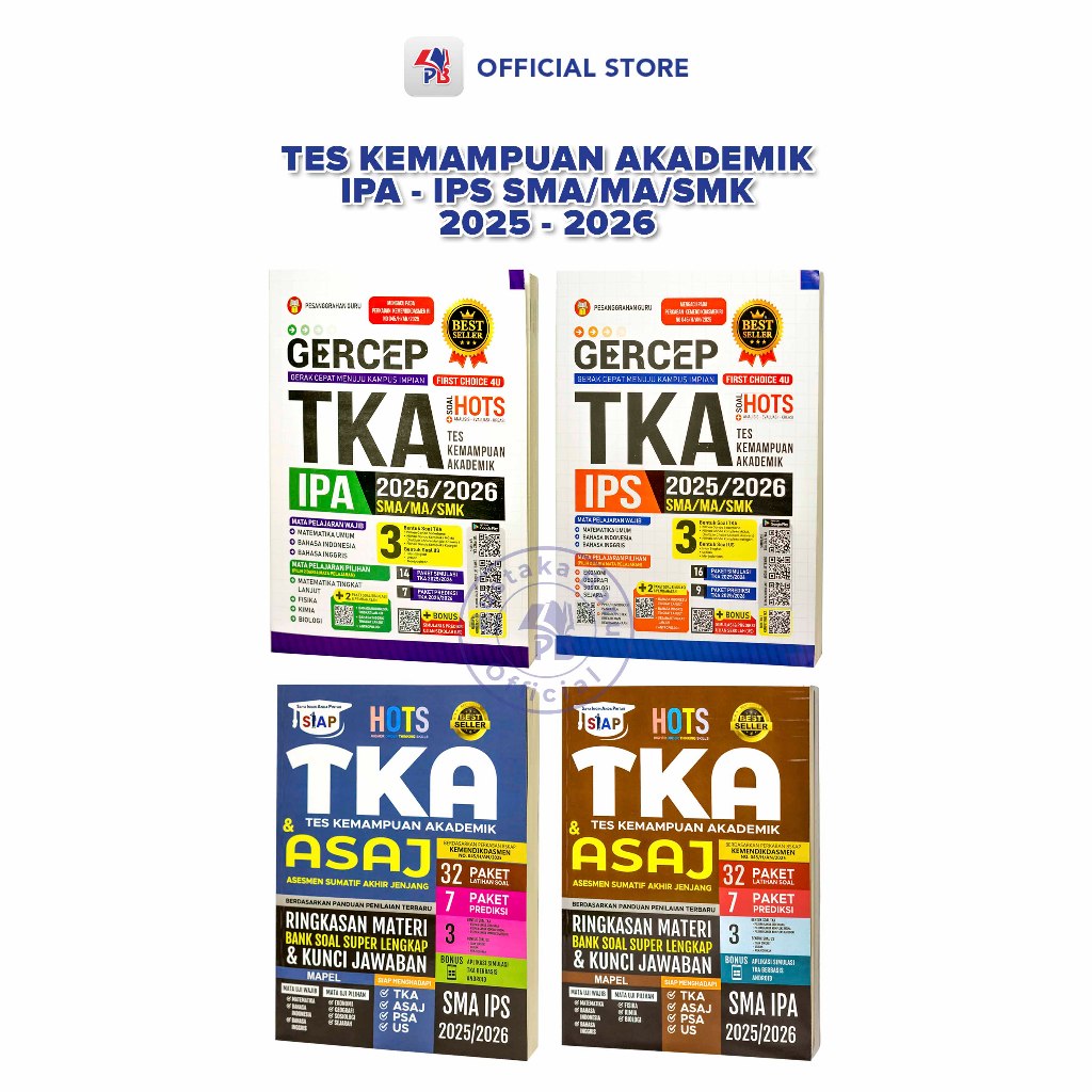 Jual Buku TKA 2025/2026 SMA : Gercep TKA (Tes Kemampuan Akademik) IPA ...