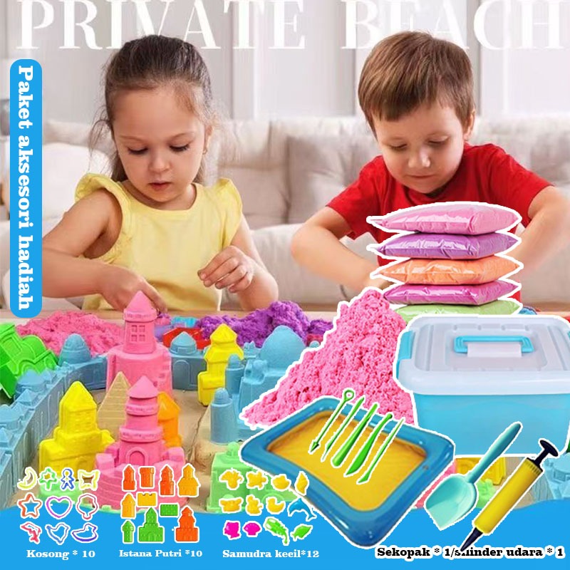 Jual Mumystation Set diy mainan pasir ajaib anak magic planet sand kit ...